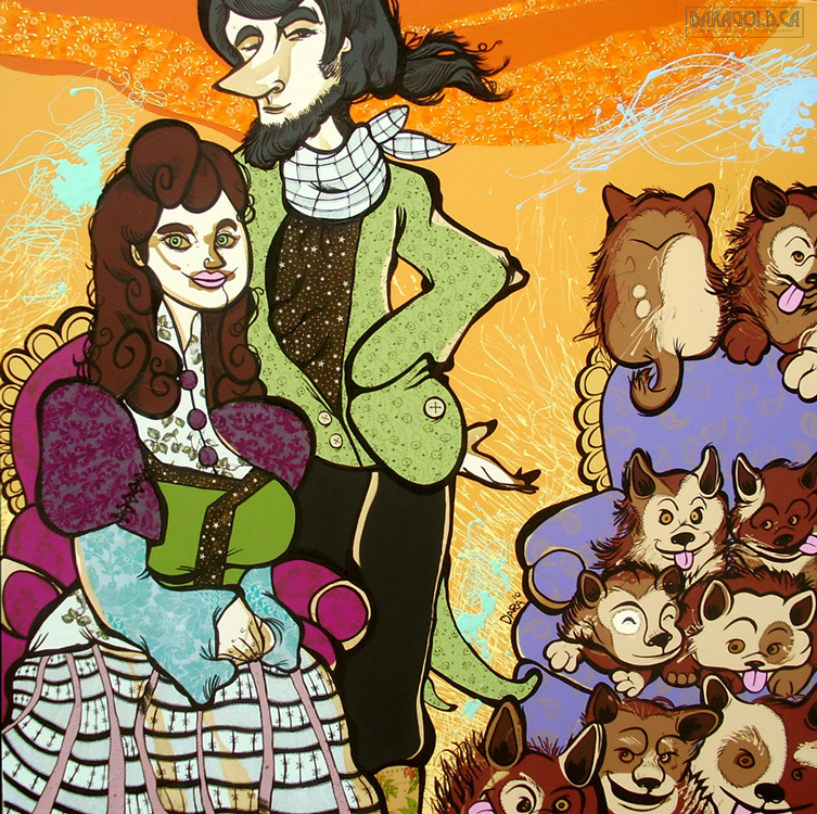 The Wellingtons, pictured here with some of their dogs | DaraGold.ca